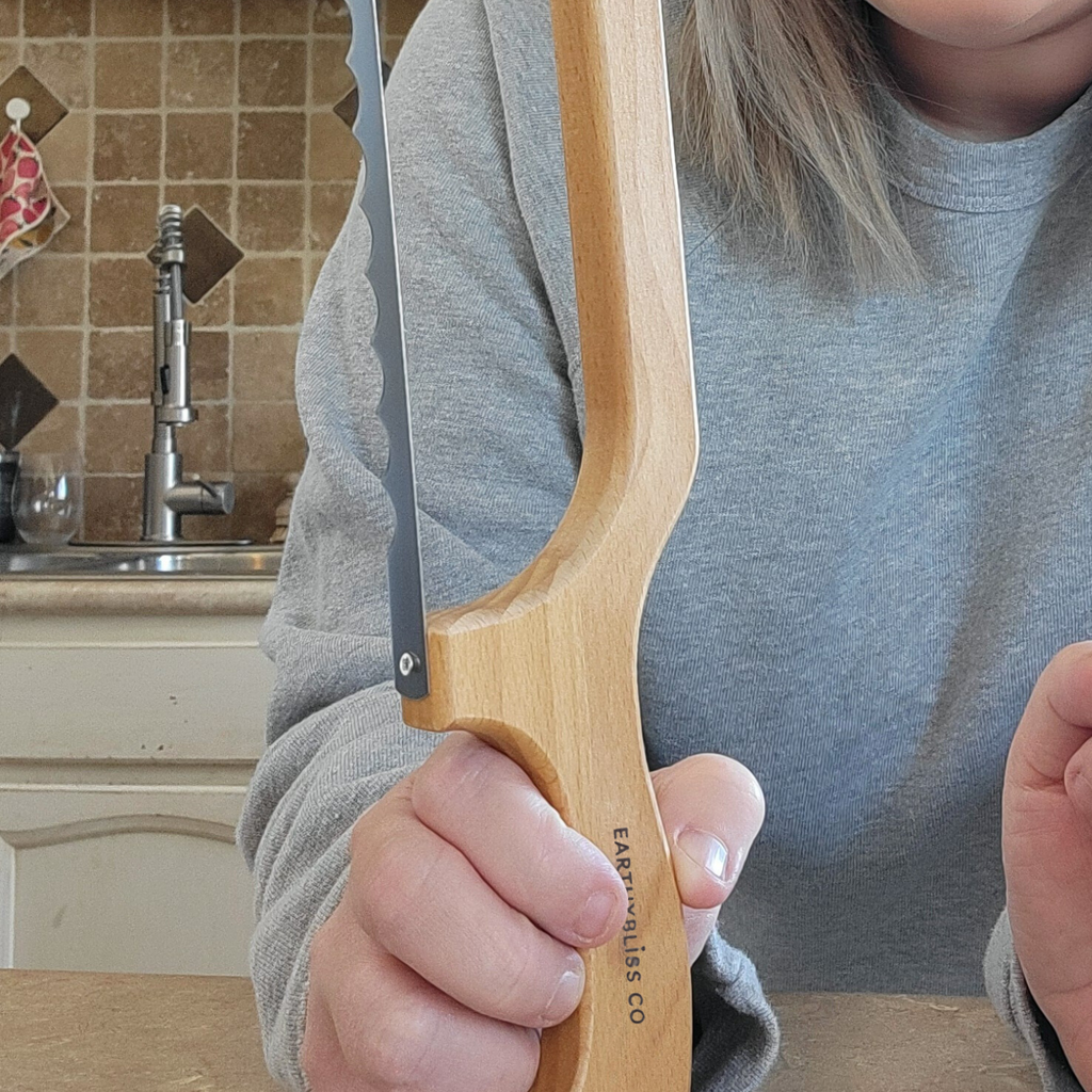 Breadly™ Bread Bow Knife – Earthy Bliss