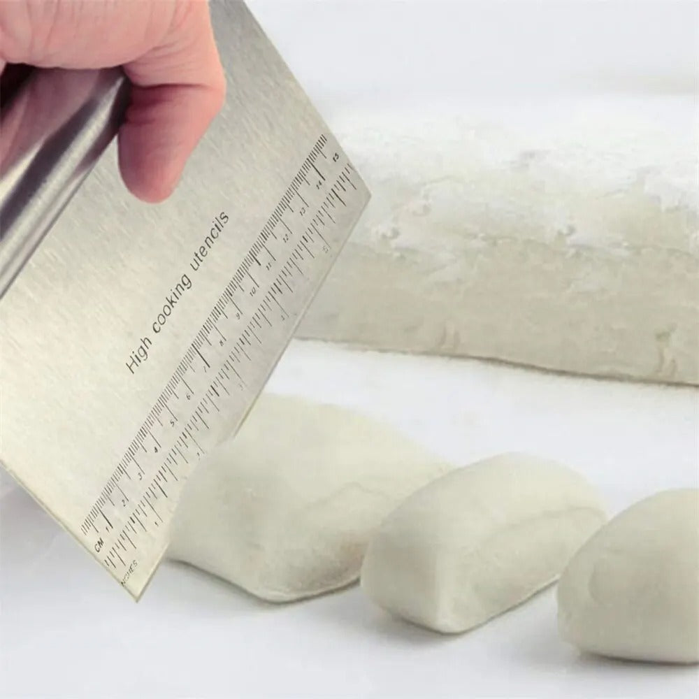 Stainless Steel Dough Scraper – Earthy Bliss